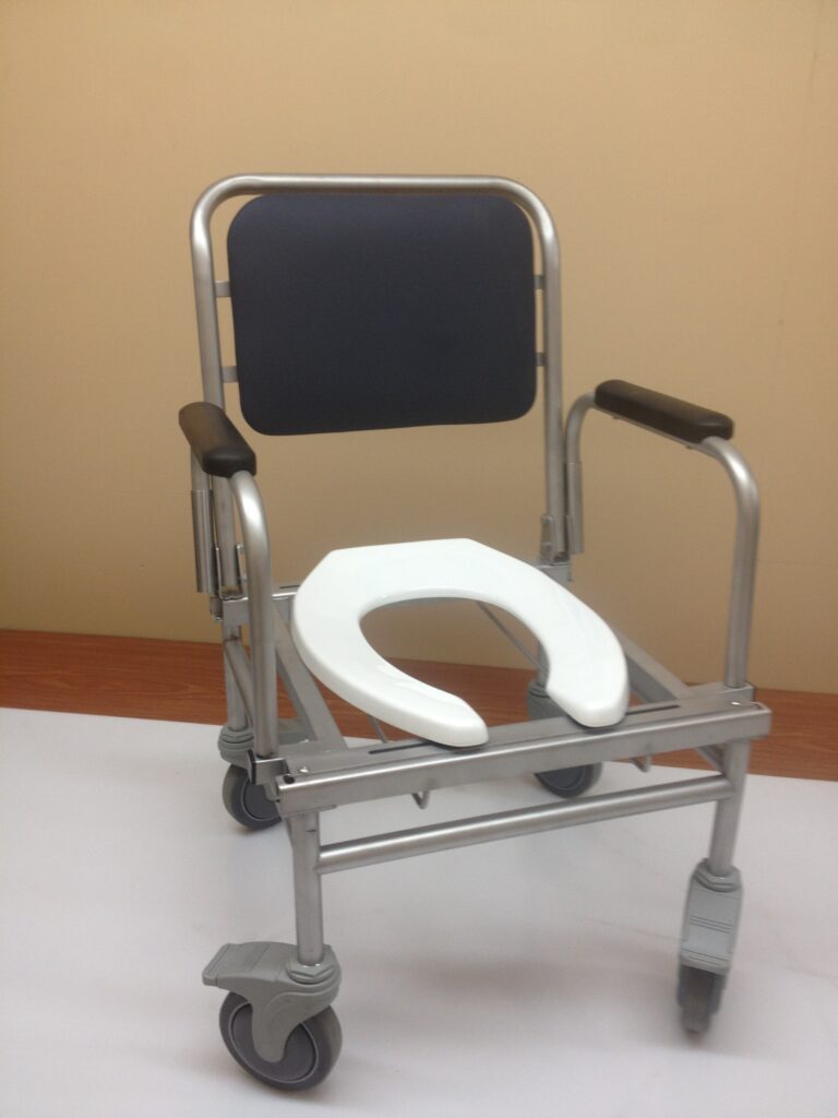 Chaise d'aisance sur roues - Mécano Médic